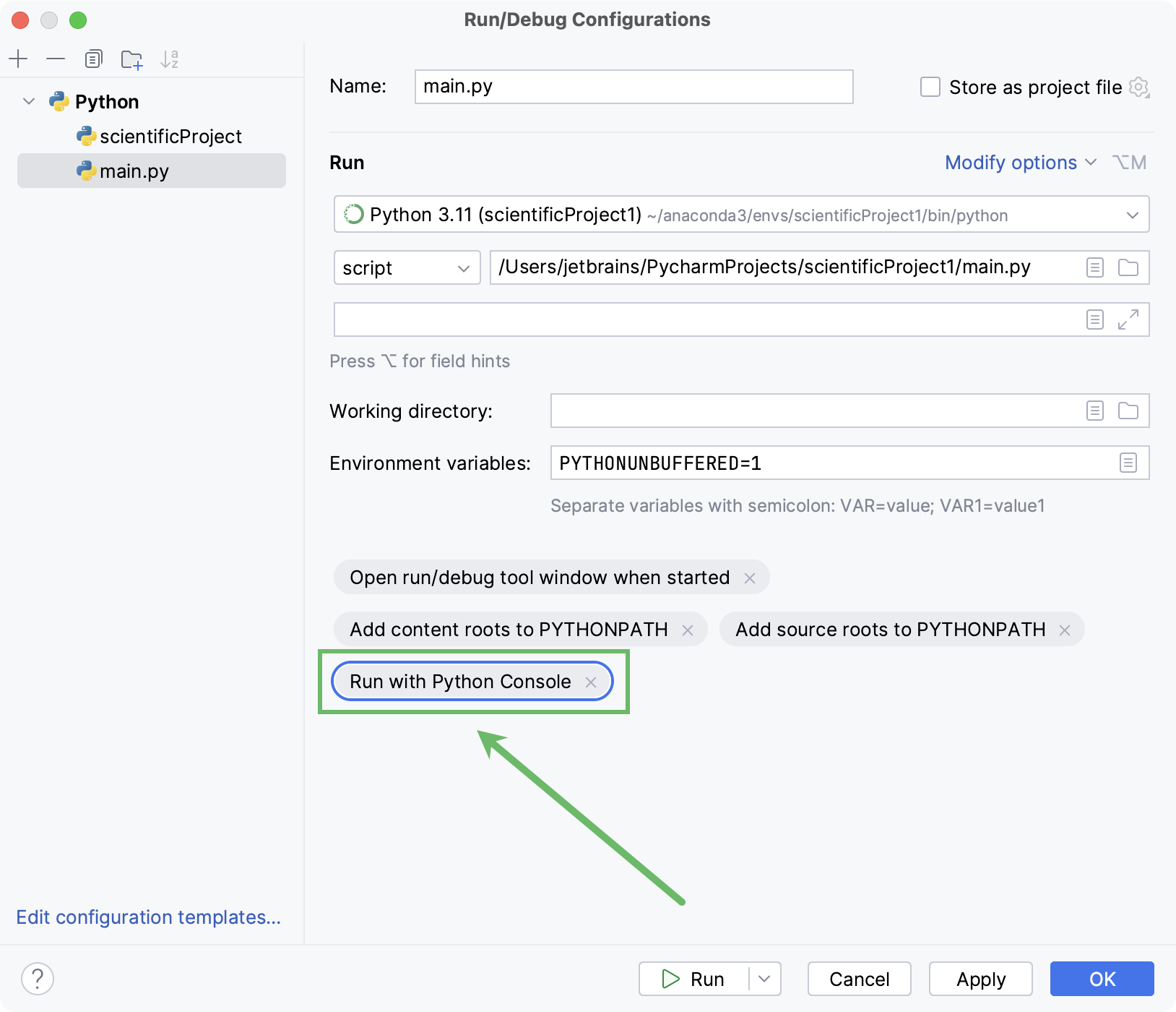 科学项目教程 | PyCharm 文档