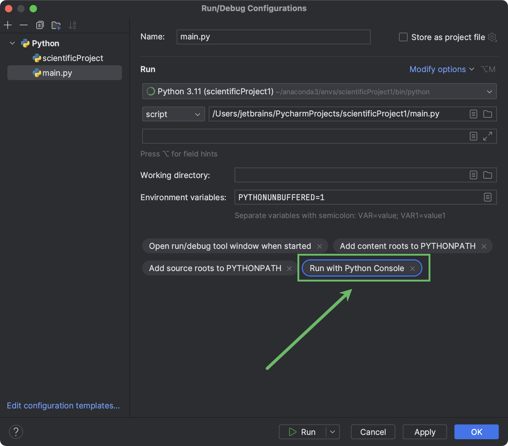 科学项目教程 | PyCharm 文档