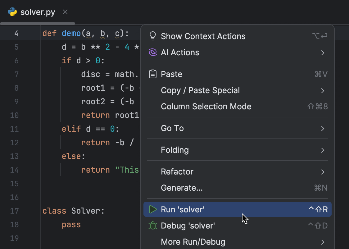 Python 代码运行协助 | IntelliJ IDEA 文档