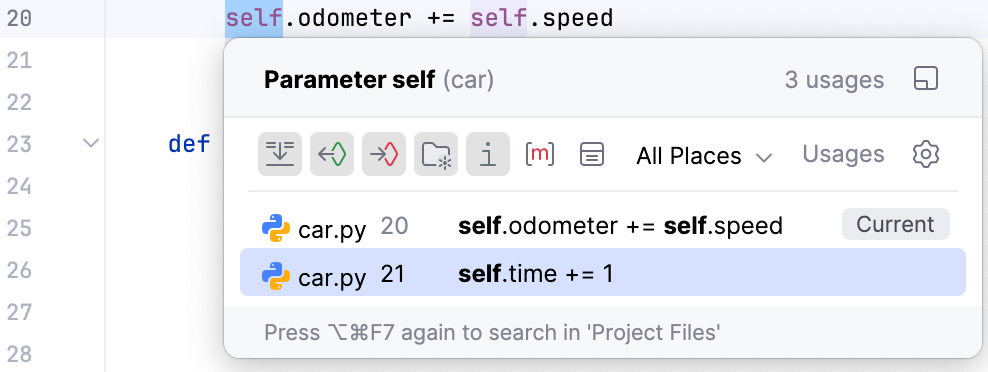 搜索用法 | PyCharm 文档