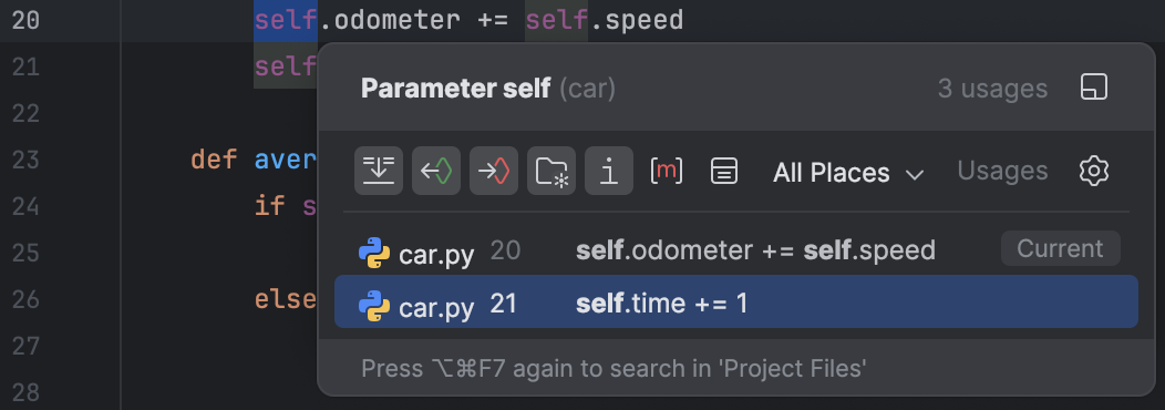搜索用法 | PyCharm 文档