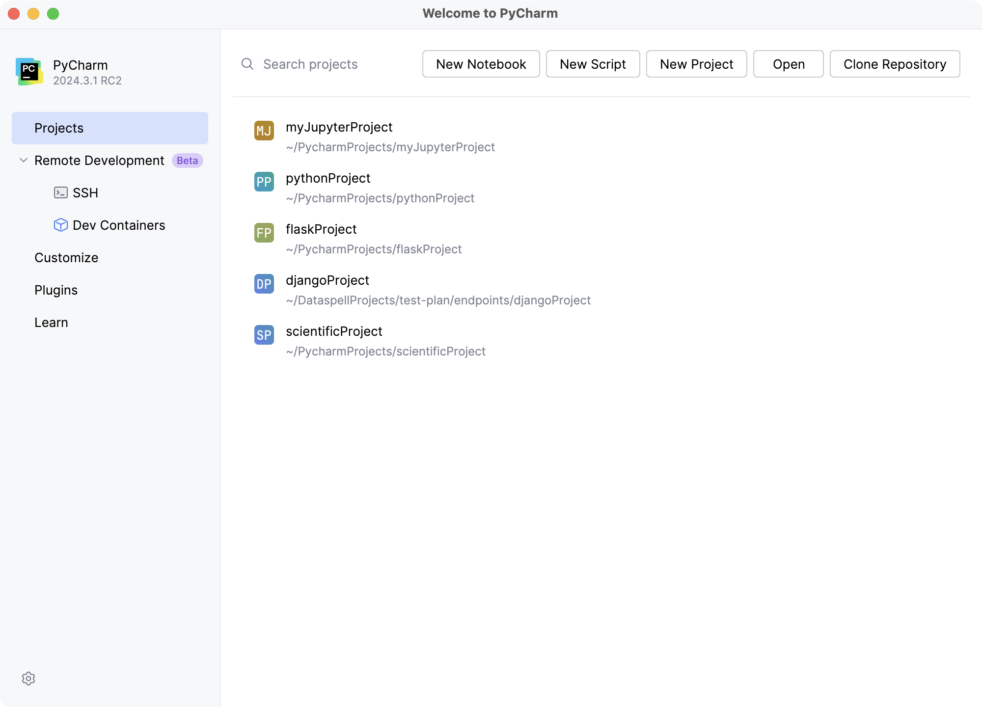 Run PyCharm for the first time | PyCharm Documentation