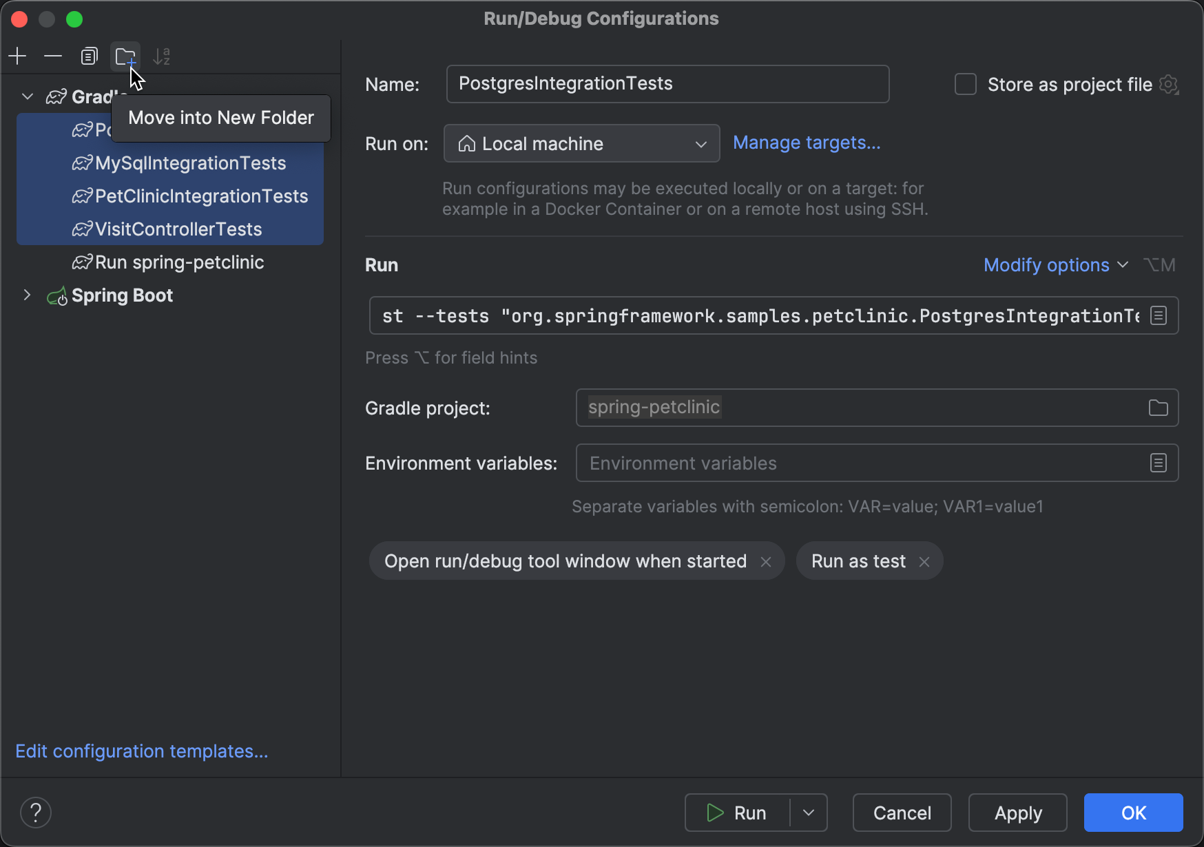 Run/debug configurations | IntelliJ IDEA Documentation