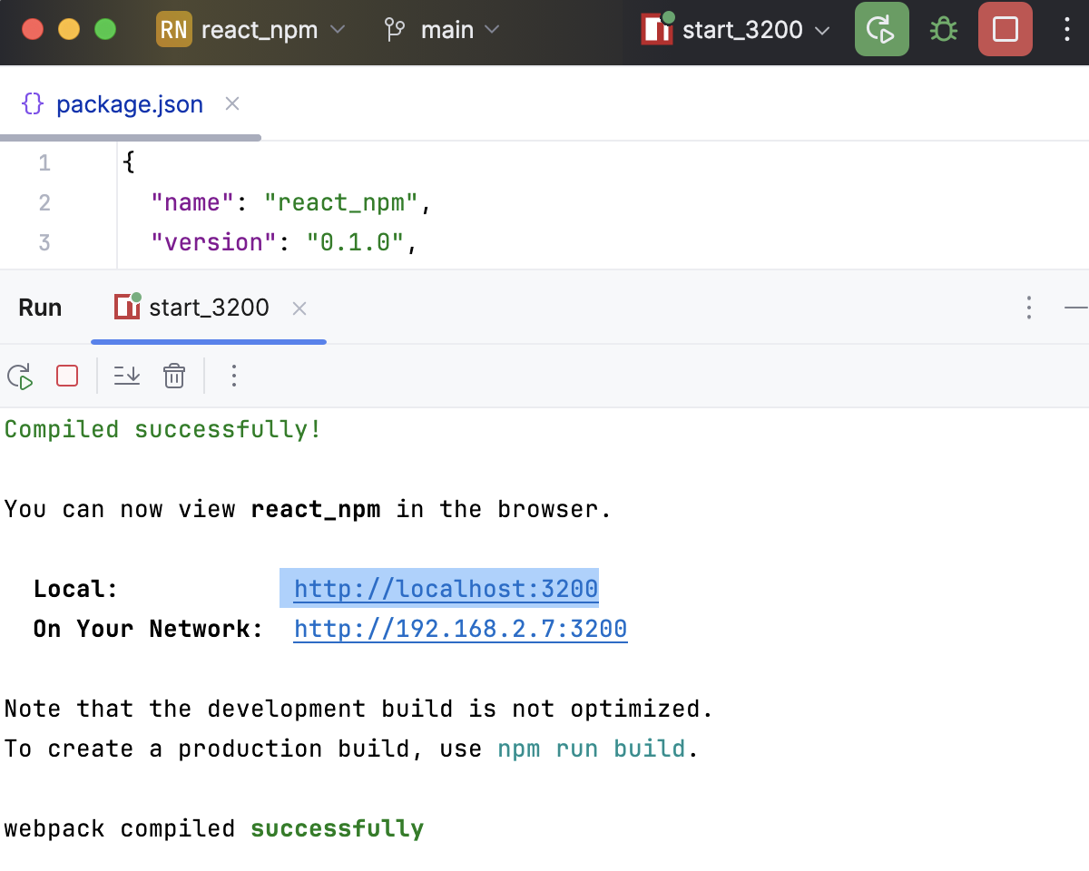 React 支持 | PyCharm 文档