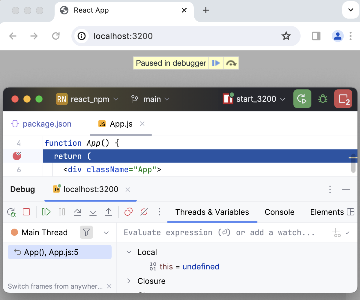 React 支持 | PyCharm 文档