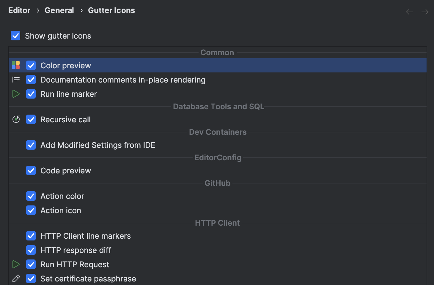 Gutter Icons | RubyMine Documentation
