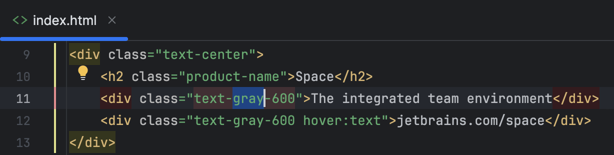 智能键设置：HTML/CSS | IntelliJ IDEA 文档
