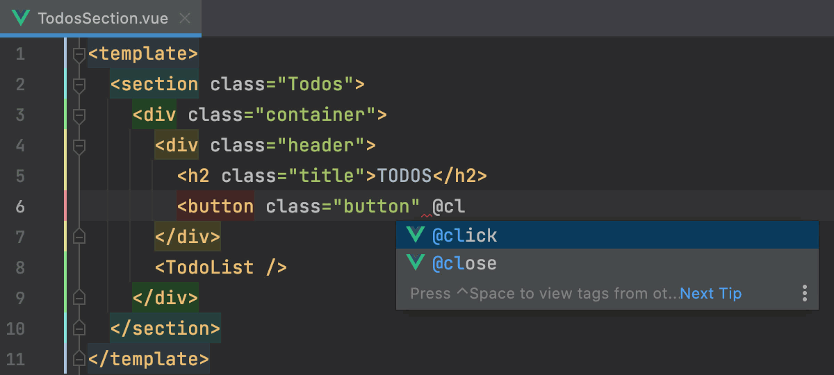 Vue.js | IntelliJ IDEA Documentation