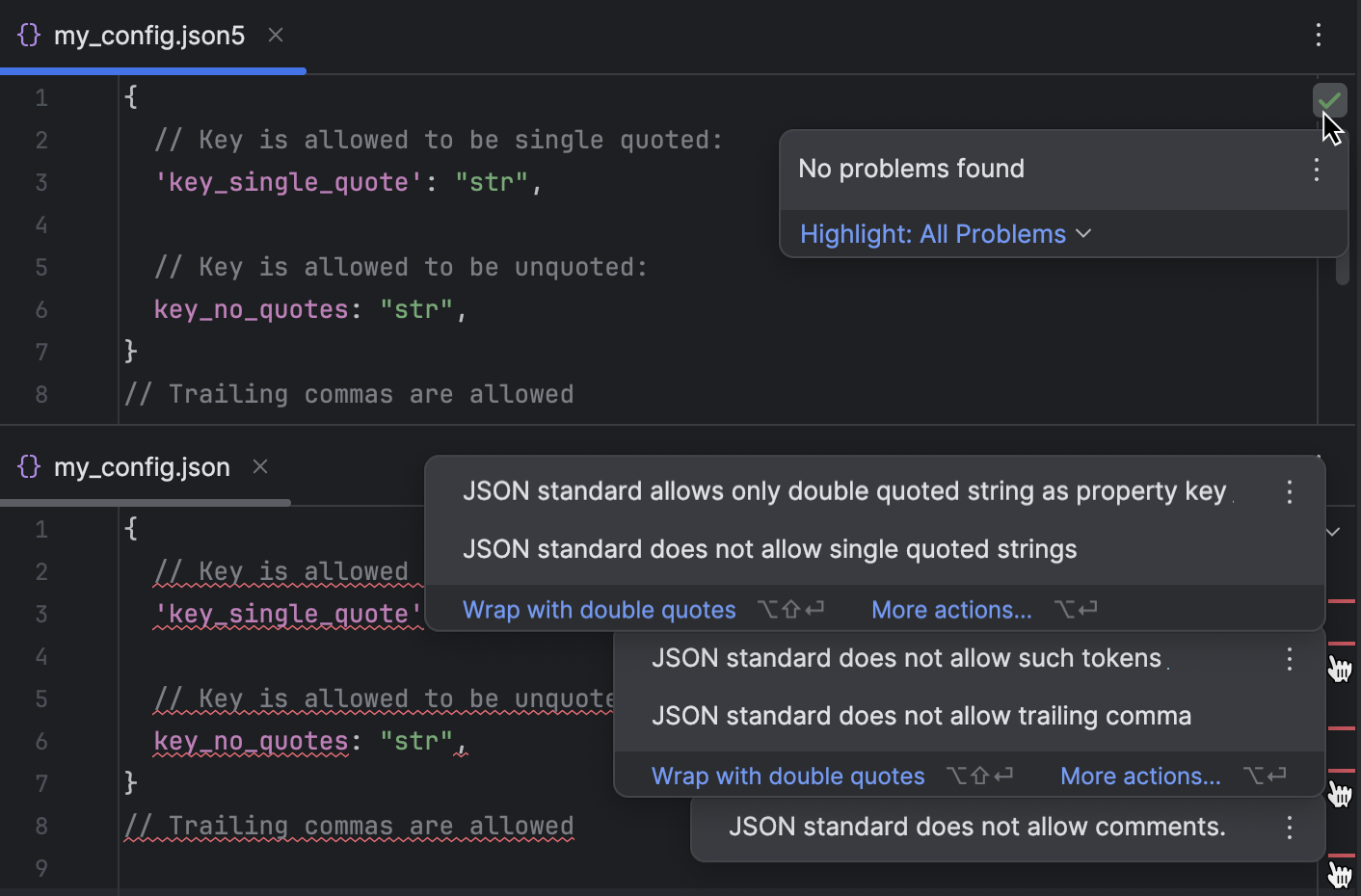 JSON | IntelliJ IDEA 文档