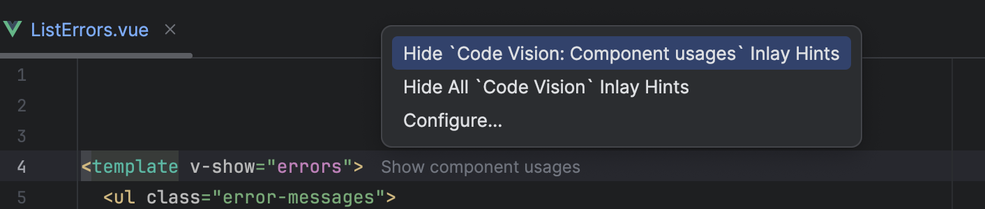 Vue.js | IntelliJ IDEA Documentation