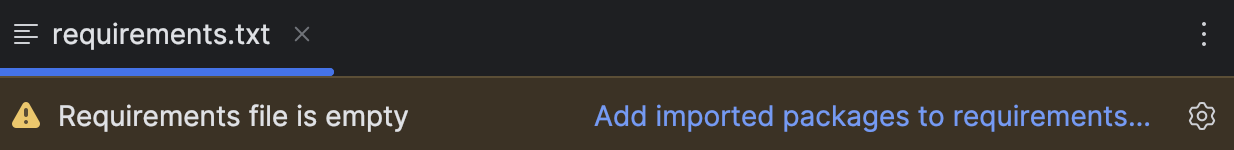 Use requirements.txt | PyCharm Documentation