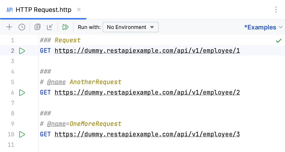 Exploring the HTTP request syntax | IntelliJ IDEA Documentation