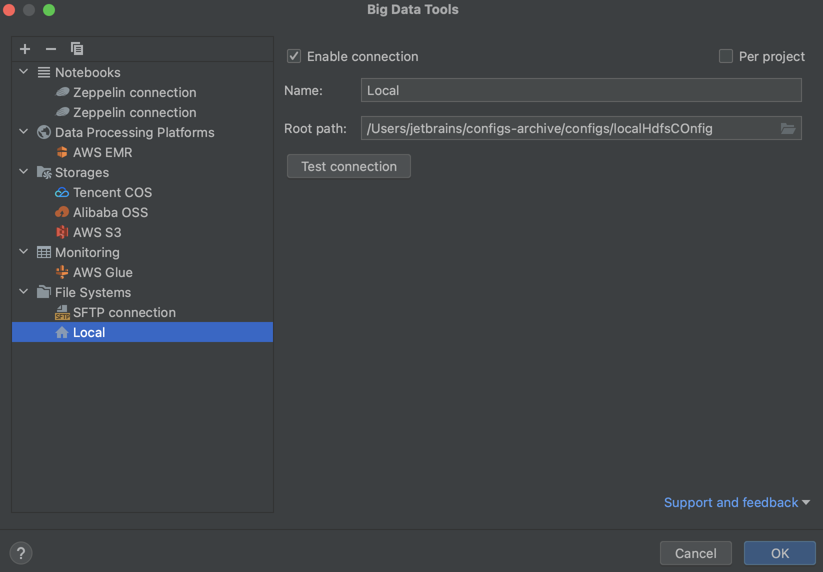 Local file system | PyCharm Documentation