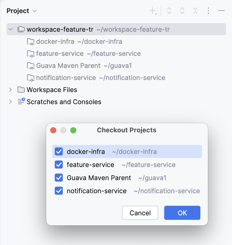 Workspace | IntelliJ IDEA Documentation