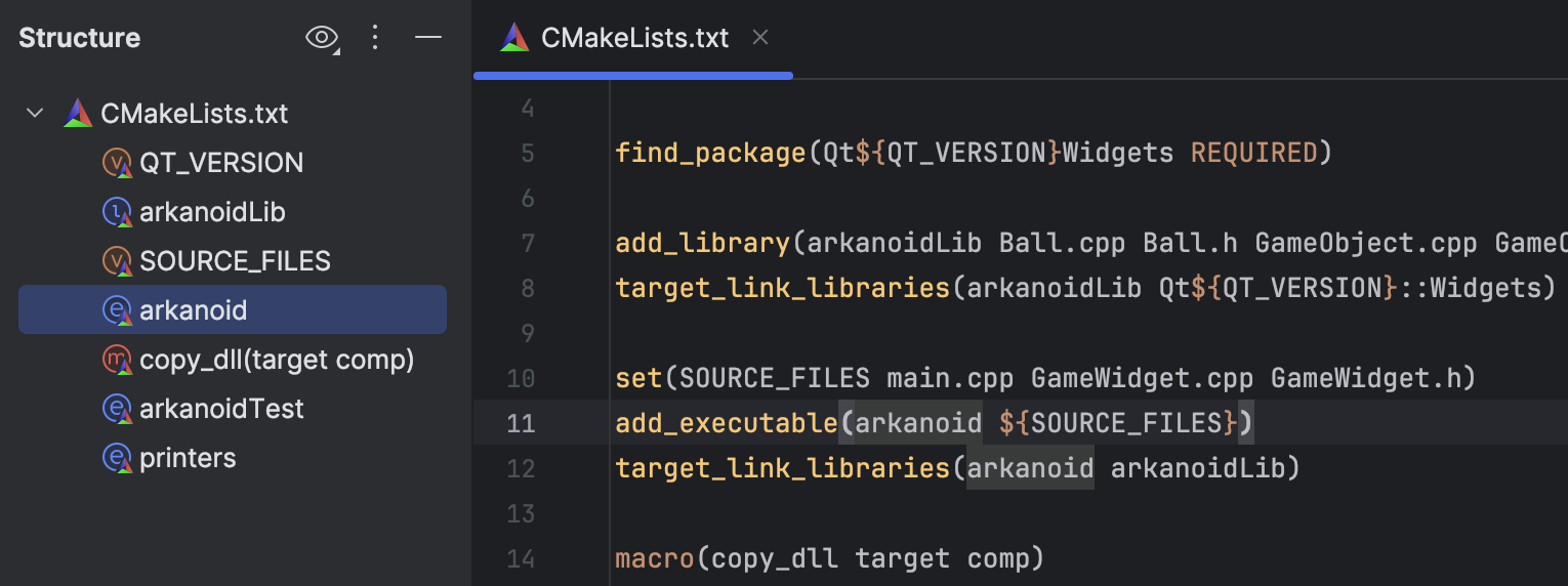 File structure | CLion Documentation