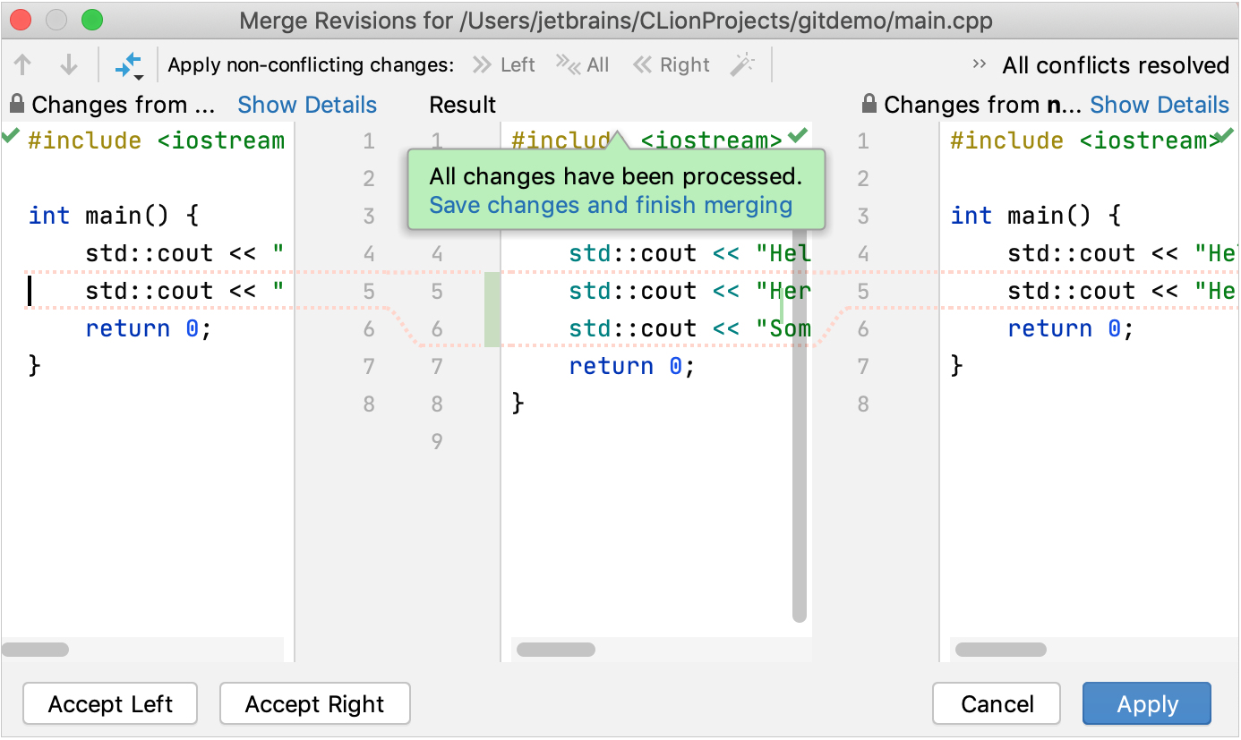 Tutorial: Getting started with Git in CLion | CLion Documentation