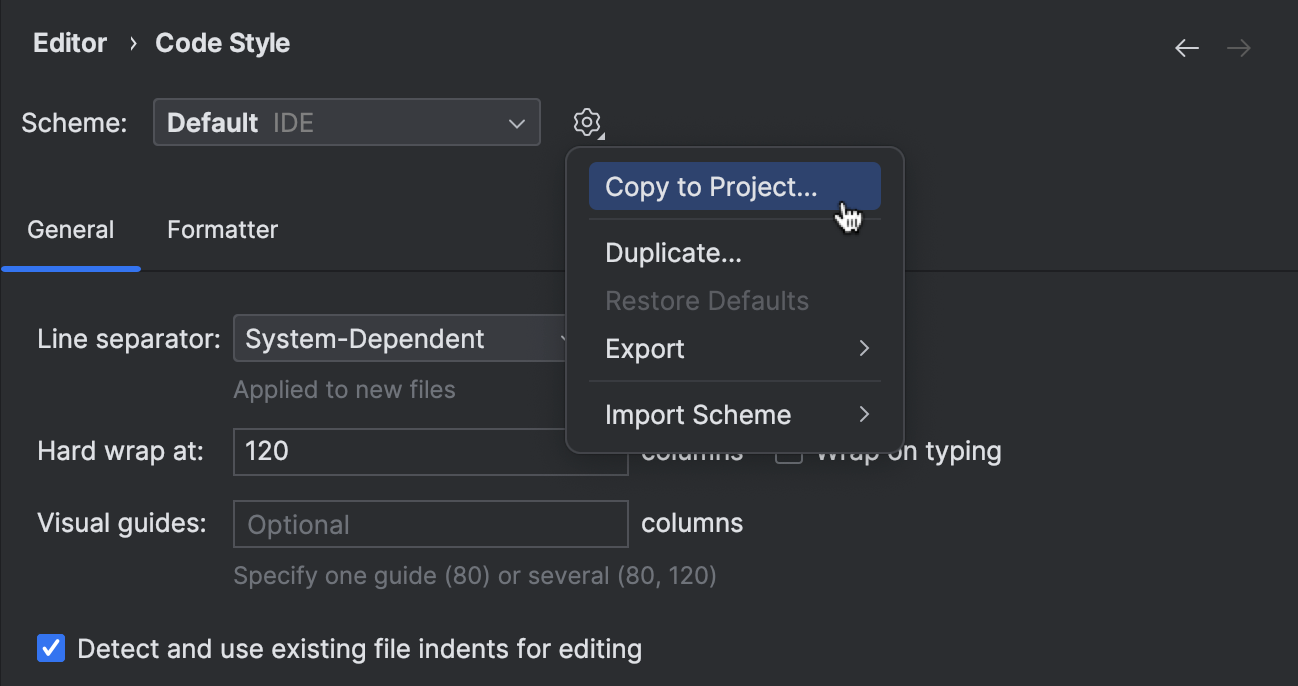 Code style | CLion Documentation