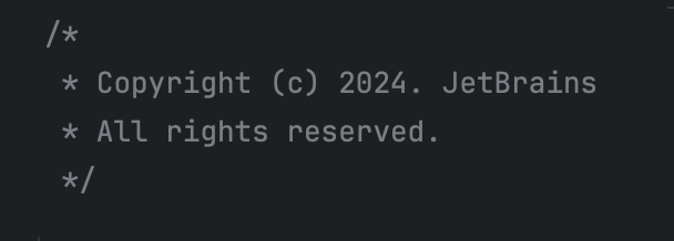 Copyright | IntelliJ IDEA Documentation