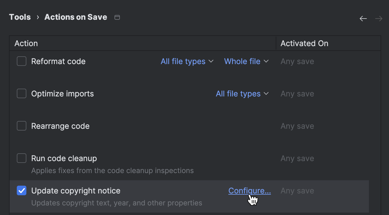 Copyright | IntelliJ IDEA Documentation