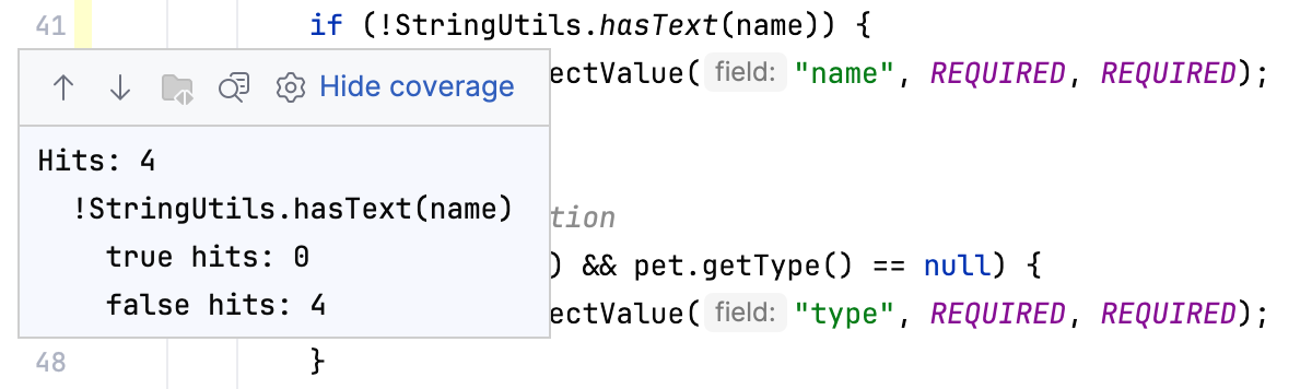 Code coverage | IntelliJ IDEA Documentation