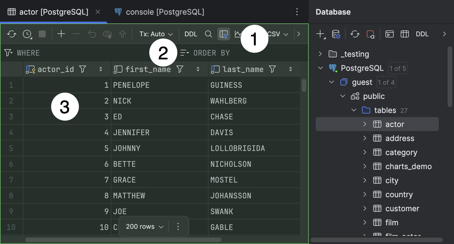 Data editor and viewer | IntelliJ IDEA Documentation