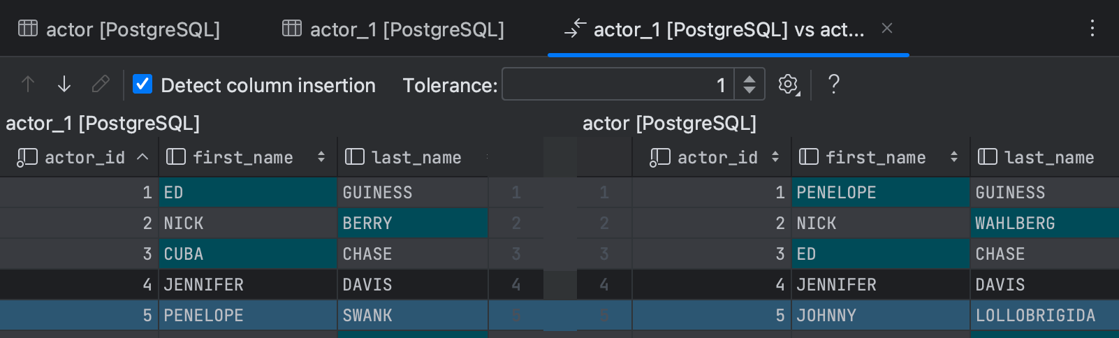 Data editor and viewer | IntelliJ IDEA Documentation