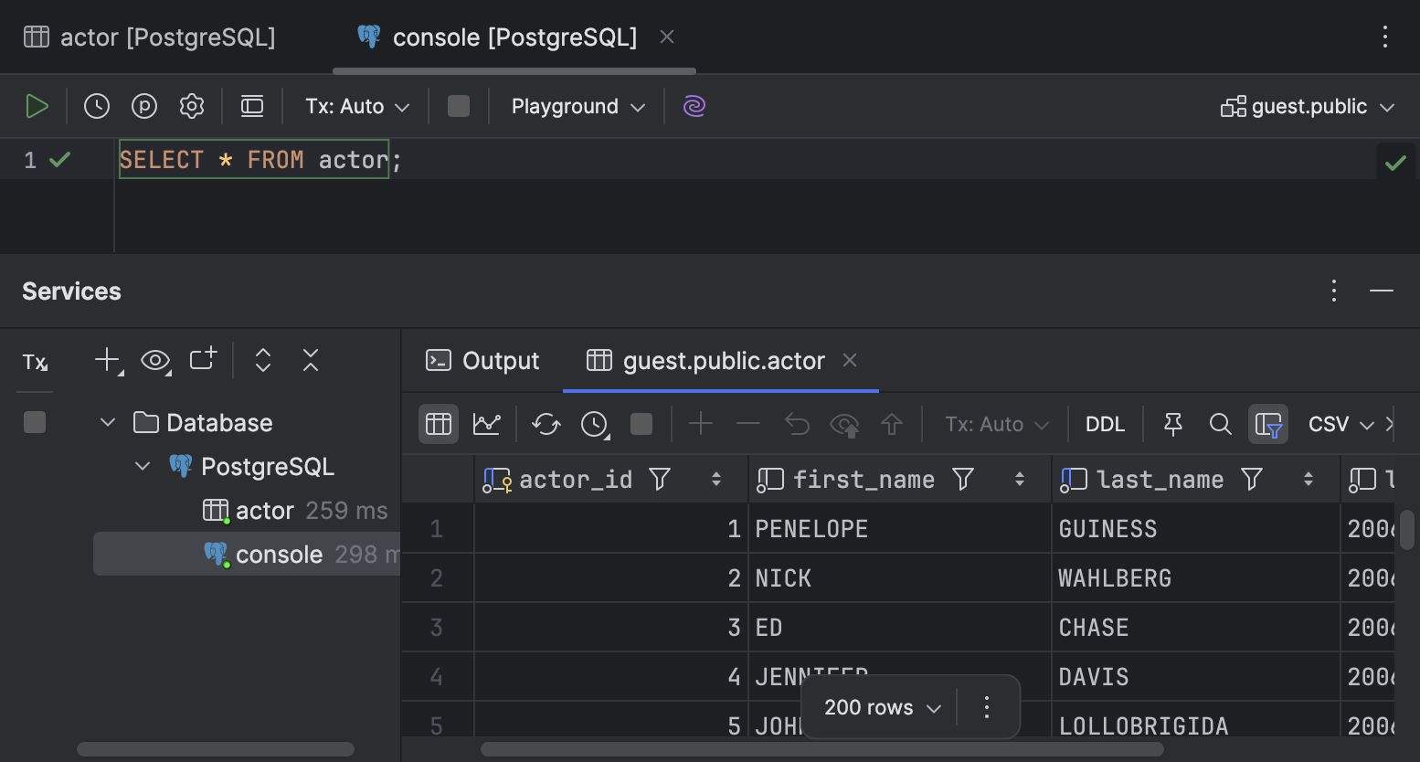 Data editor and viewer | DataGrip Documentation