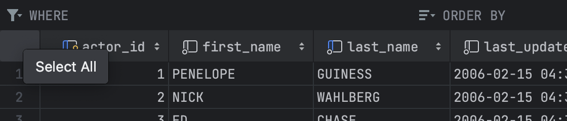 Export | DataGrip Documentation