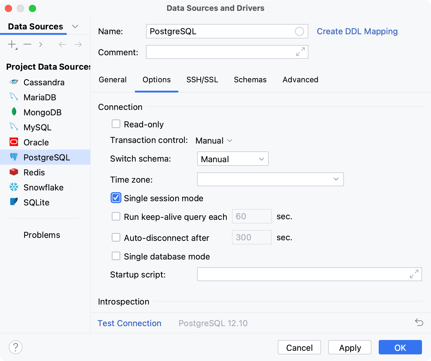 Configure connection | DataGrip Documentation