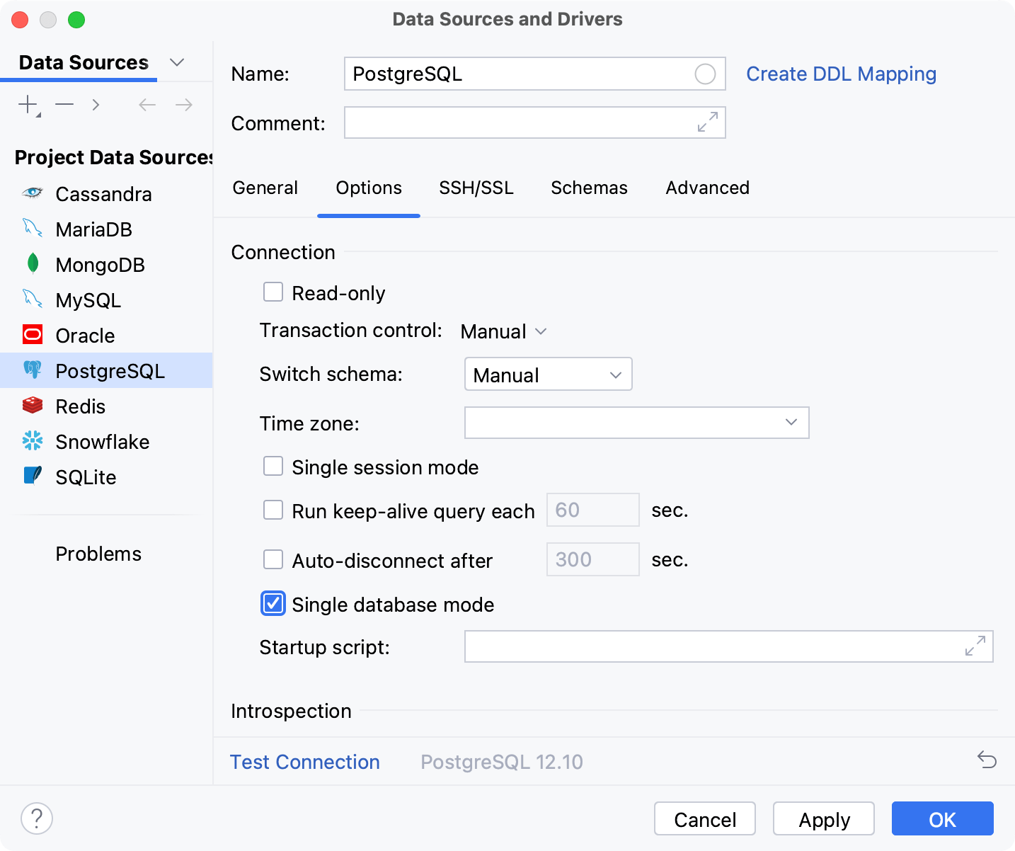 Configure connection | DataGrip Documentation