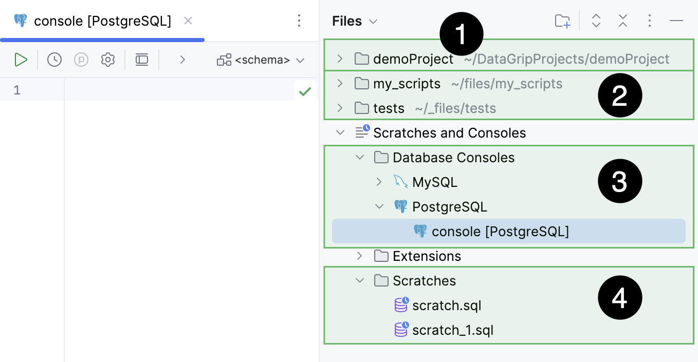 File management | DataGrip Documentation