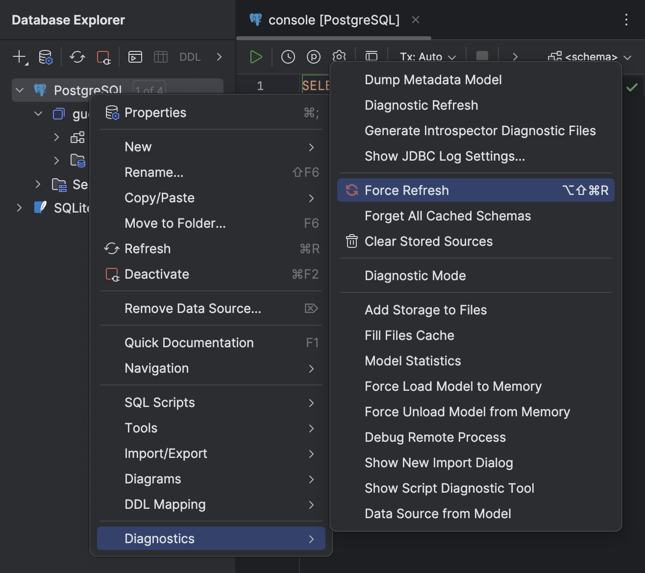 Schemas | DataGrip Documentation