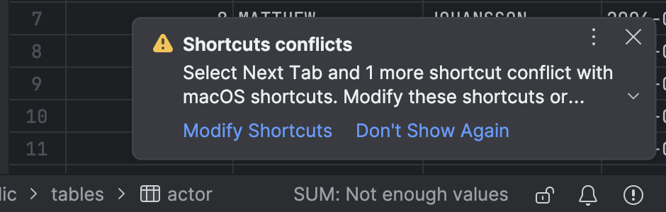 Configure keyboard shortcuts | DataGrip Documentation