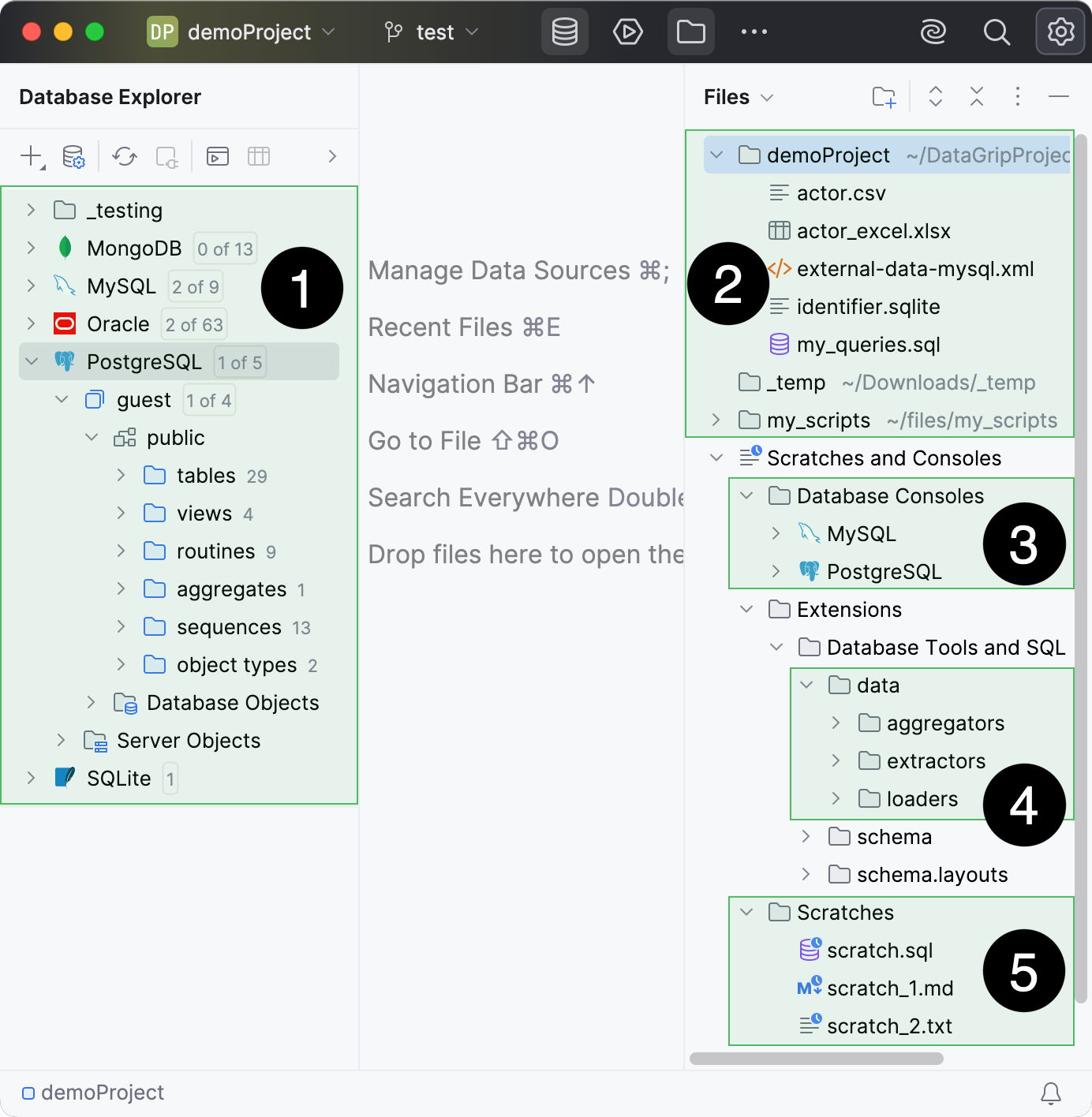 DataGrip projects | DataGrip Documentation