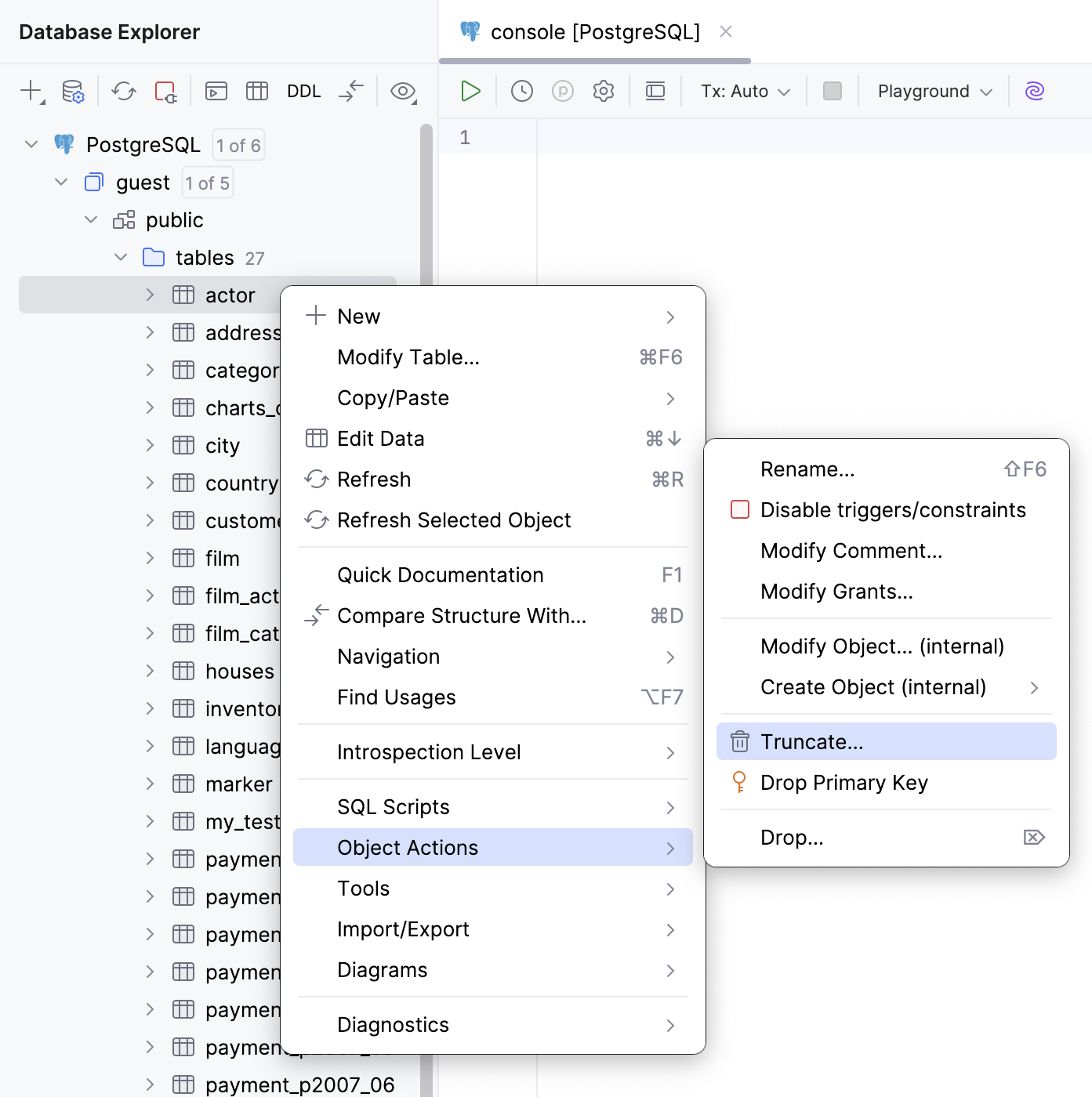 Rows | DataSpell Documentation