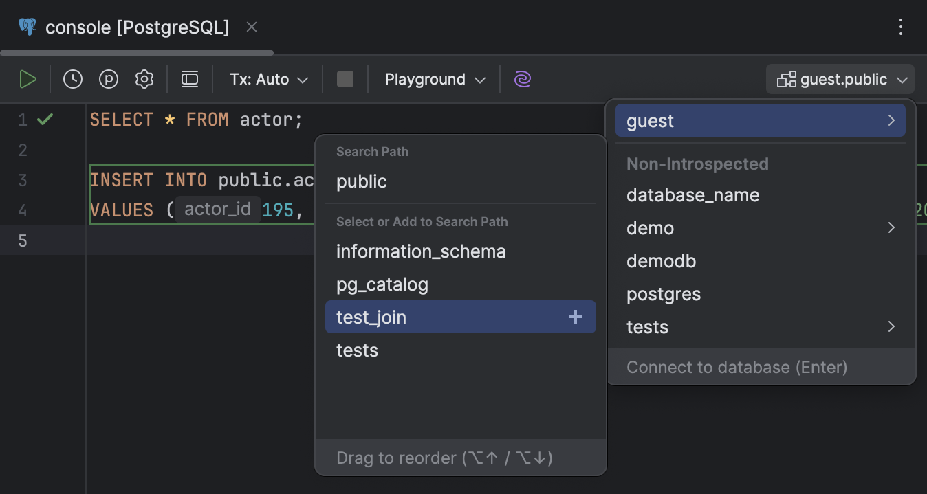Query consoles | DataGrip Documentation
