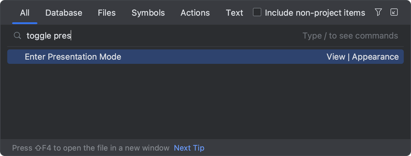 Search in DataGrip | DataGrip Documentation