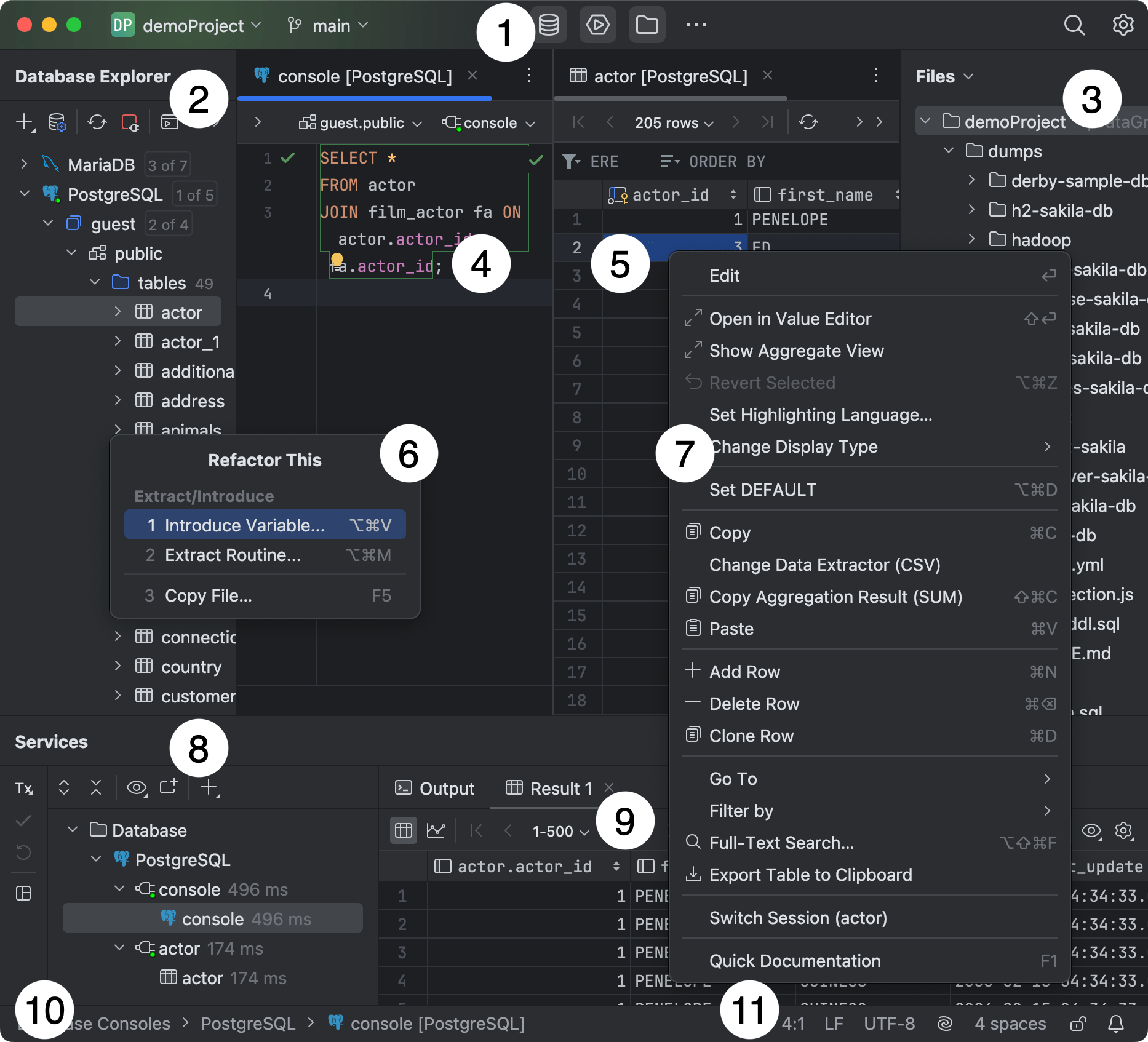 User interface | DataGrip Documentation