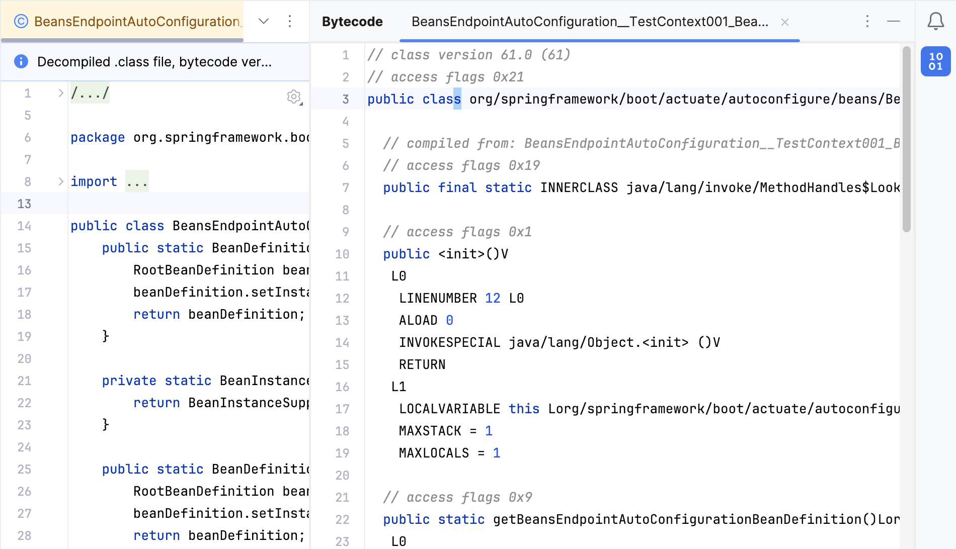 Java bytecode decompiler | IntelliJ IDEA Documentation