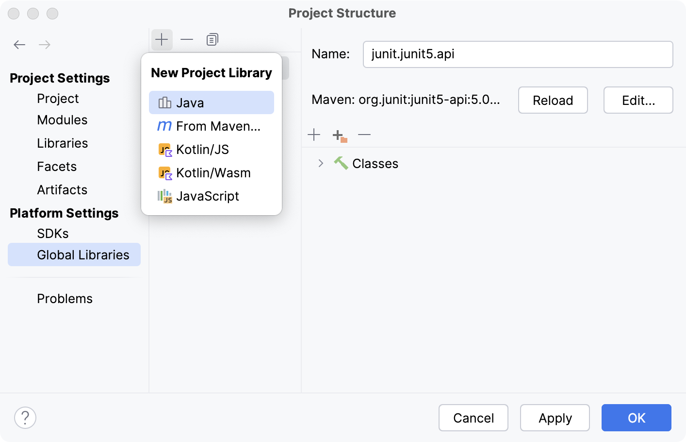 Libraries | IntelliJ IDEA Documentation