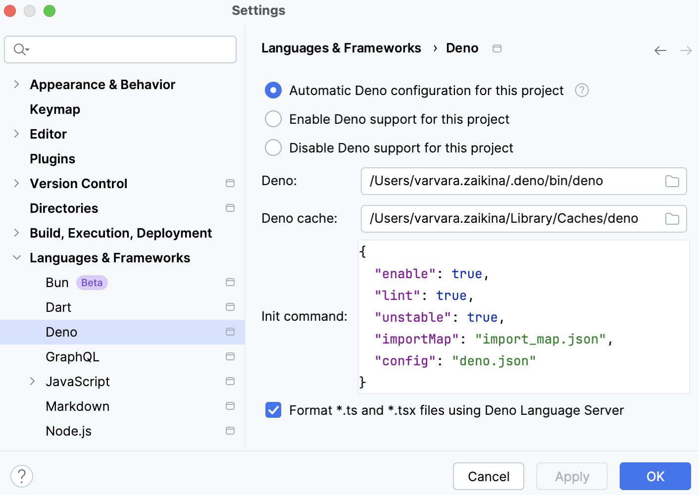 Deno | WebStorm 文档