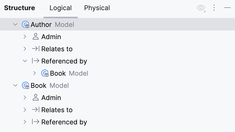 Django Logical Structure | PyCharm Documentation