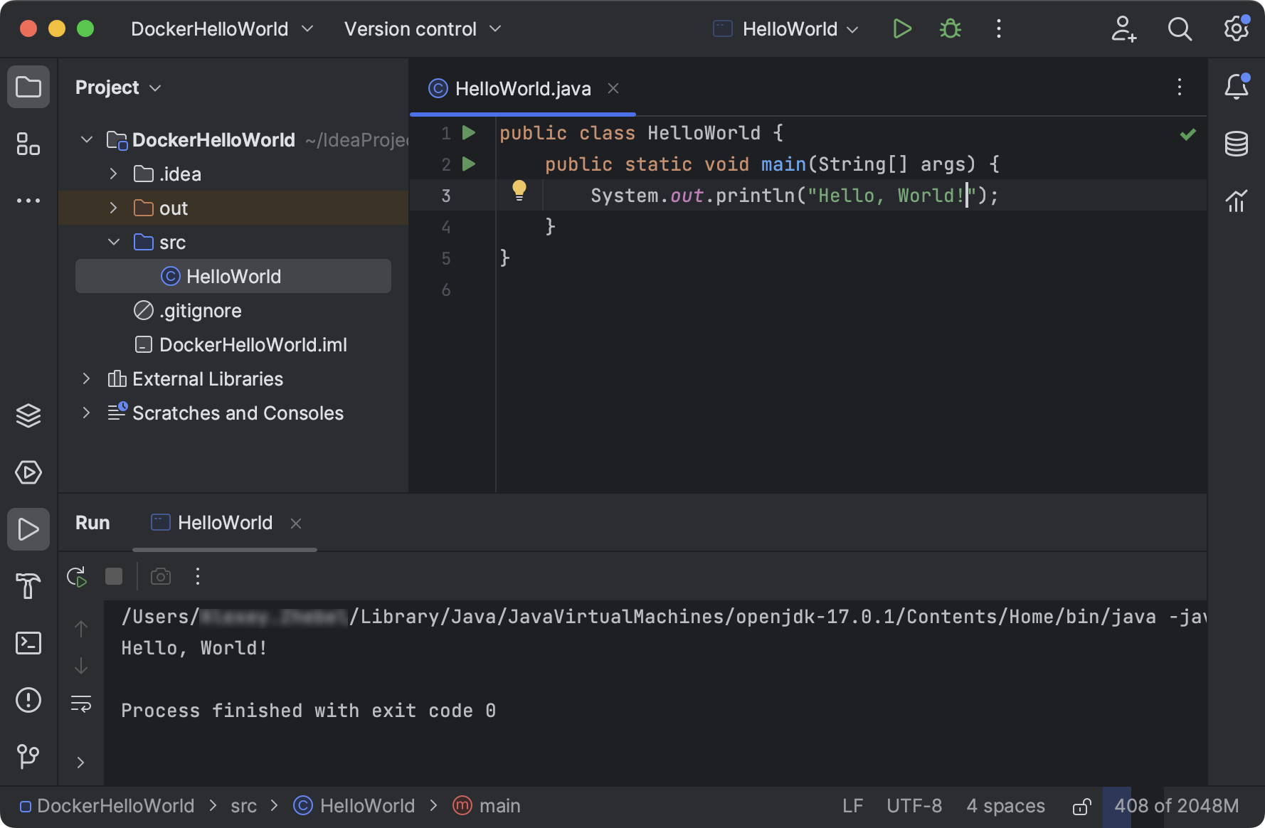 Run and debug a Java application with Docker | IntelliJ IDEA Documentation