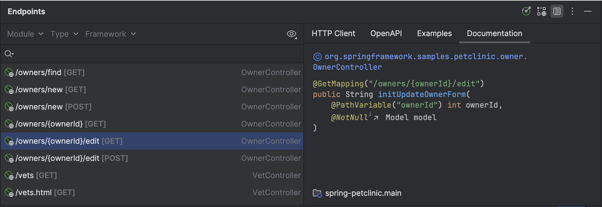 Endpoints tool window | IntelliJ IDEA Documentation
