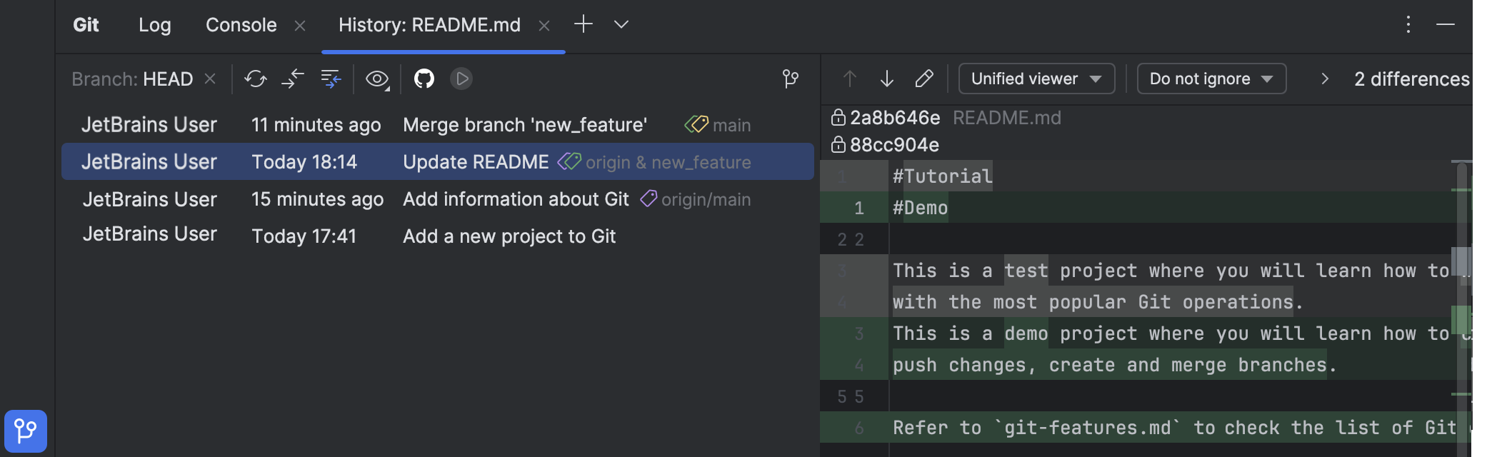 教程：在 PyCharm 中开始使用 Git | PyCharm 文档
