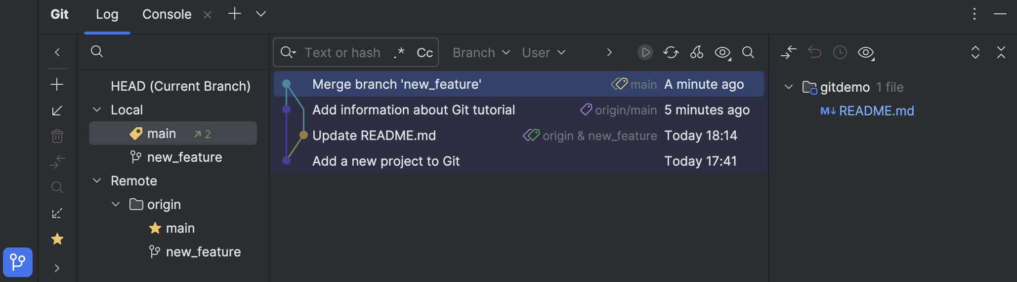 教程：在 PyCharm 中开始使用 Git | PyCharm 文档