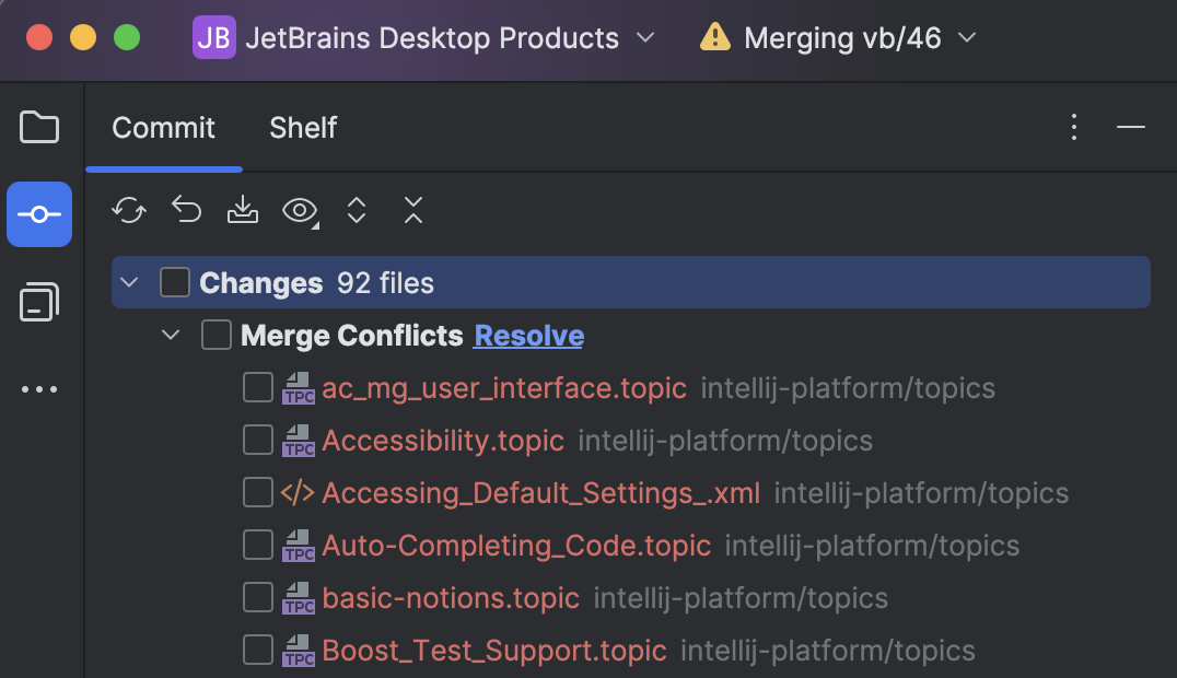 Resolve Git conflicts | IntelliJ IDEA Documentation
