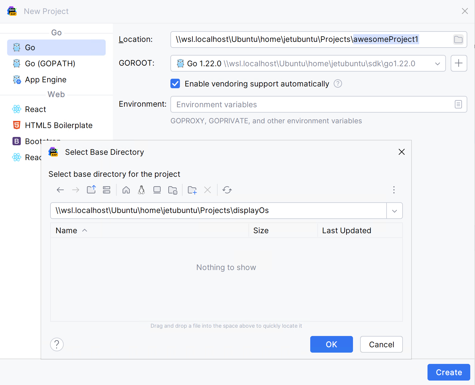 WSL | GoLand Documentation