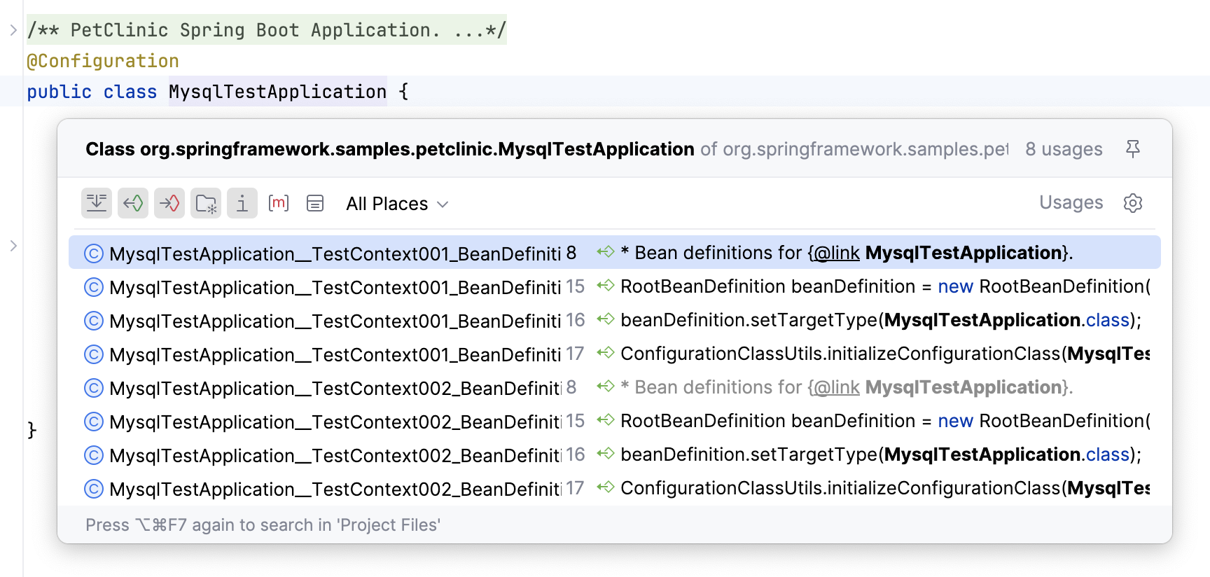 Source code navigation | IntelliJ IDEA Documentation