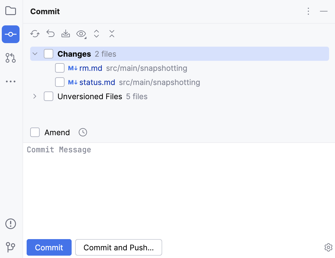 Commit and push changes to Git repository | IntelliJ IDEA Documentation